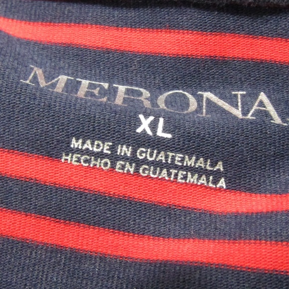 Merona | Tops | New Merona Navy Blue Red Striped Boat Neck Tee | Poshmark